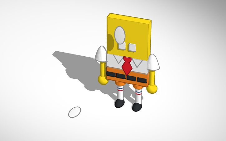 3D design Spongebob | Tinkercad