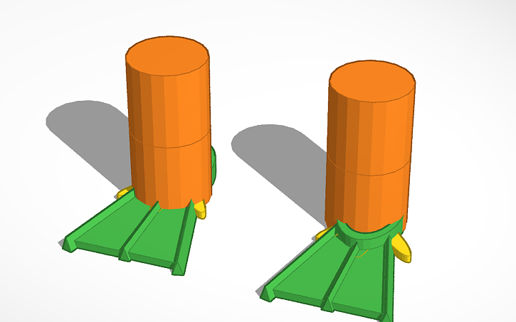 3D design legs - Tinkercad
