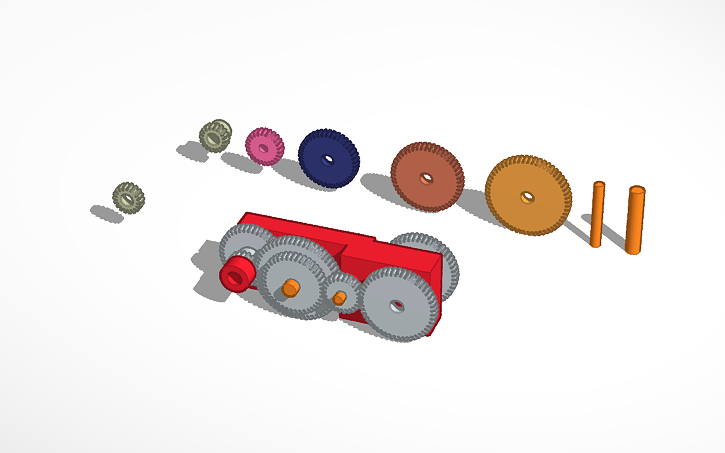 3D design Gear Box - Tinkercad