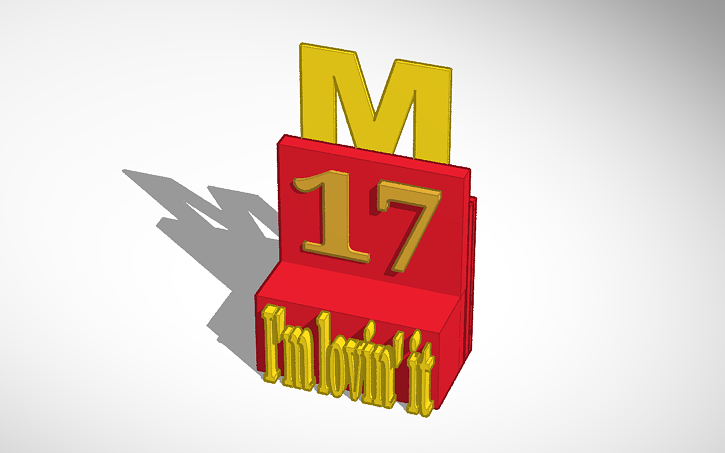 3D design Menu holder | Tinkercad