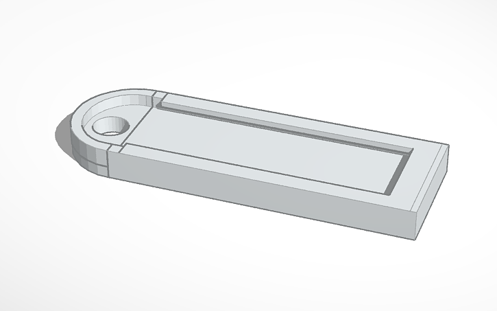 3D design key chain - Tinkercad