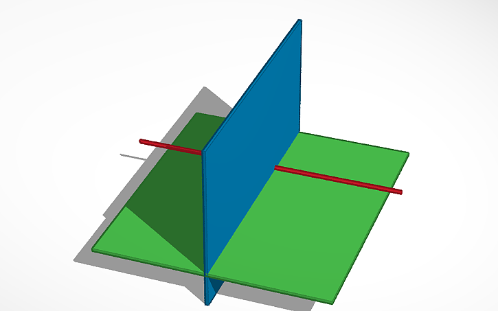 3D design Planos perpendiculares | Tinkercad