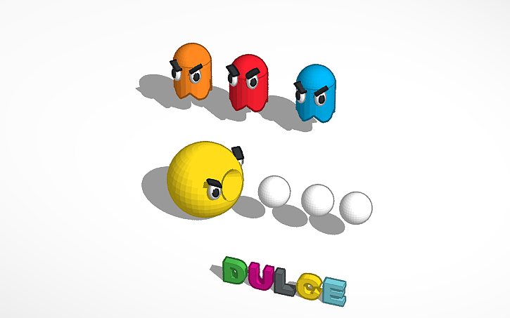 3D design Pacman 3D | Tinkercad