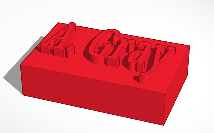 3d Design A Gray Stamp Design 2 Tinkercad