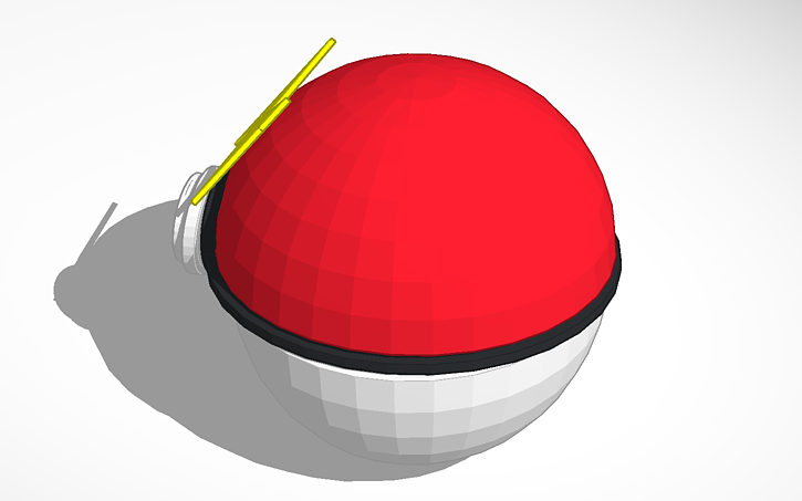 3D design Pikachu ball | Tinkercad