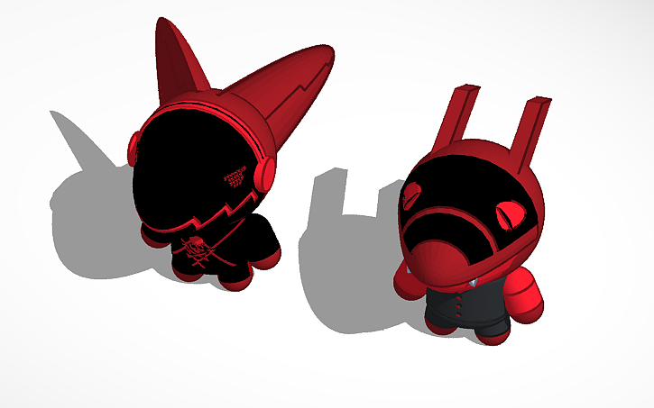 3D design Copy of Wallace the synth and data the protogen(Red Version ...