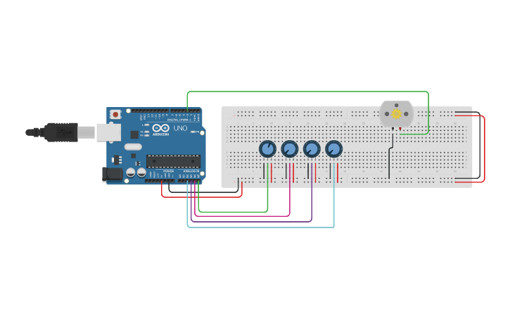 Circuit design Control PID - Tinkercad