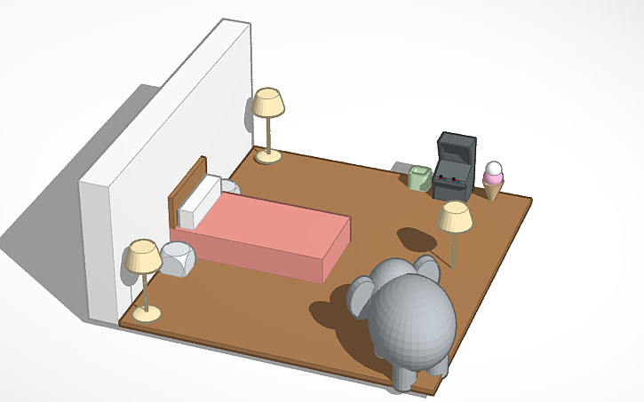 3D design room idea - Tinkercad