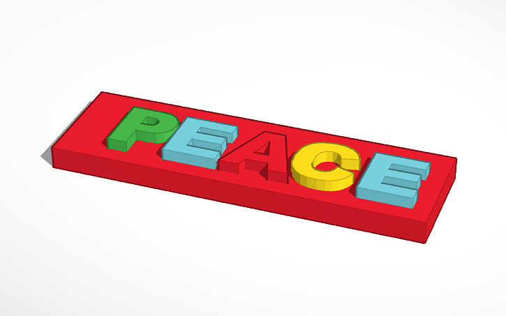 3D design peace | Tinkercad