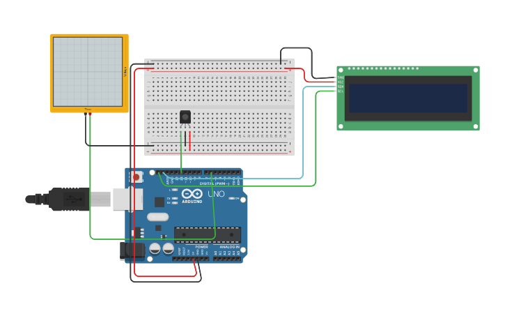 Circuit design Heart rate measurement - Tinkercad