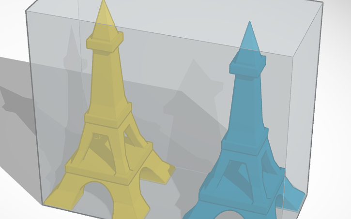 3D design EIFFLE TOWER - Tinkercad