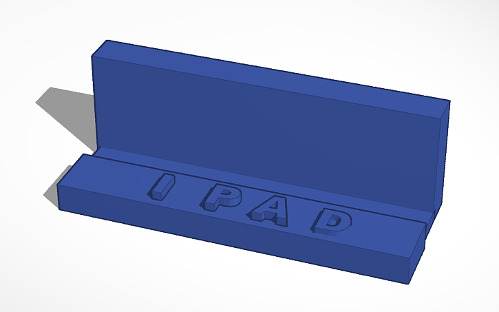 3D design ipad holder | Tinkercad