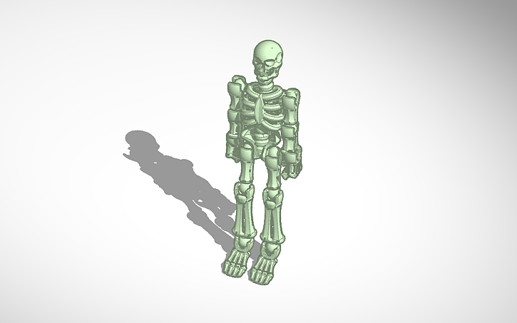 3D design skeleton - Tinkercad