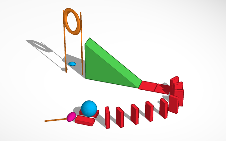 3D design goldberg machine - Tinkercad