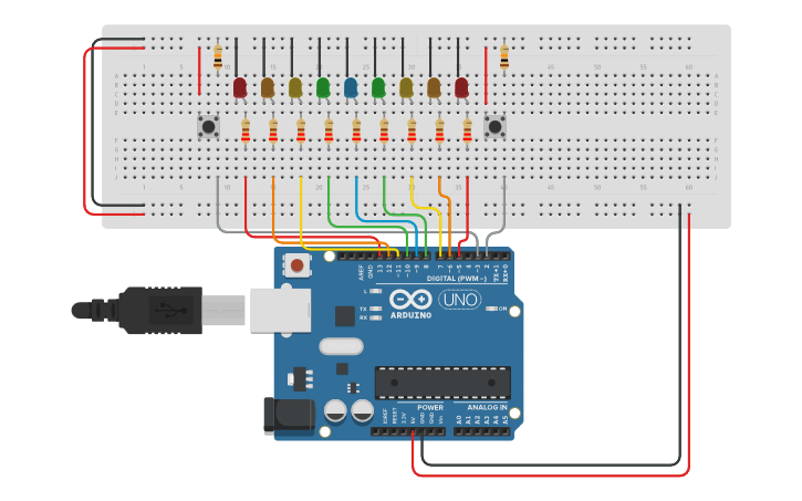 Circuit Design Перетягивание Каната Tinkercad