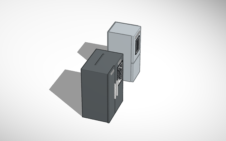 3D design Smart Fridge - Tinkercad