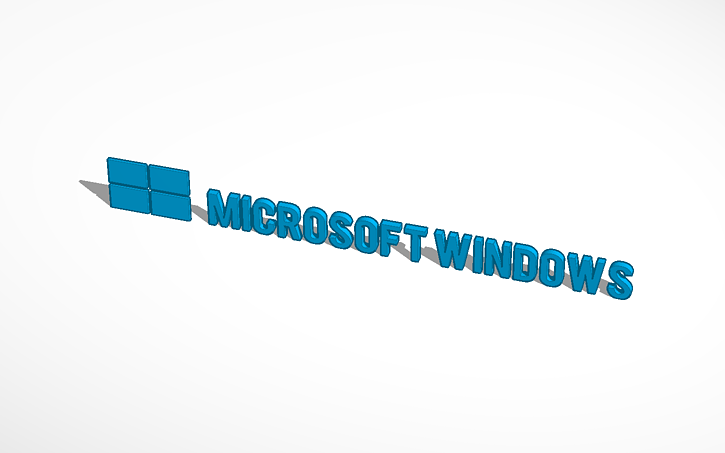 3D design Microsoft Windows Logo (Microsoft Windows 8.1) | Tinkercad