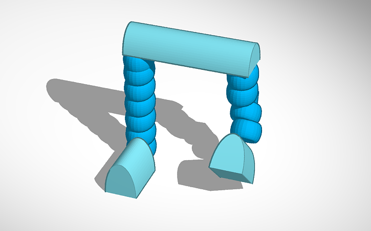 3D design legs - Tinkercad
