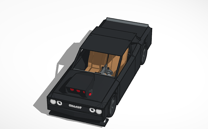 3D design Dodge Hellcat supercharged - Tinkercad