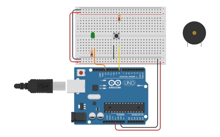 Circuit Design Encender Led Con Arduino Tinkercad 4034