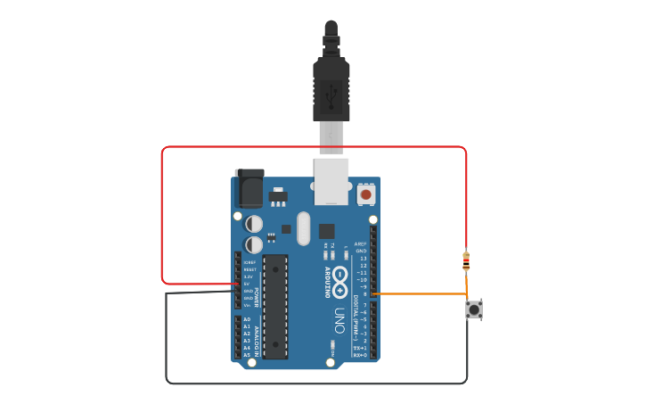 Circuit design Entradas digitales Boton - Tinkercad