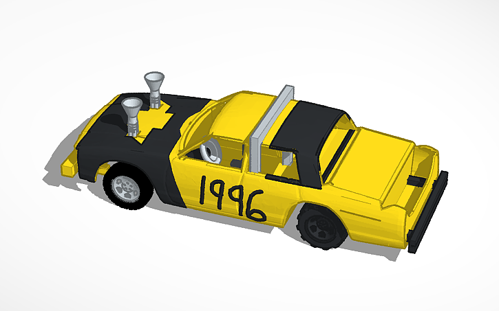 3D design rednecks 1984 cadillac 80s and newer derby car - Tinkercad