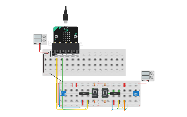 Circuit design CD4511_2 | Tinkercad