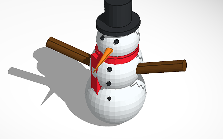 3D design snowman | Tinkercad
