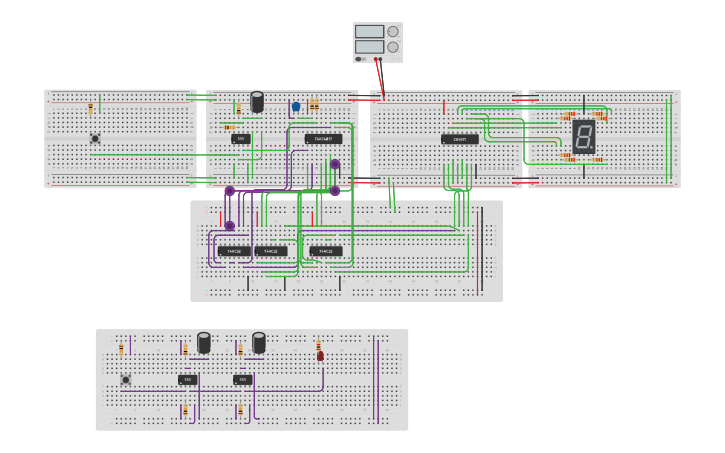 Circuit design New basketball score board - Tinkercad