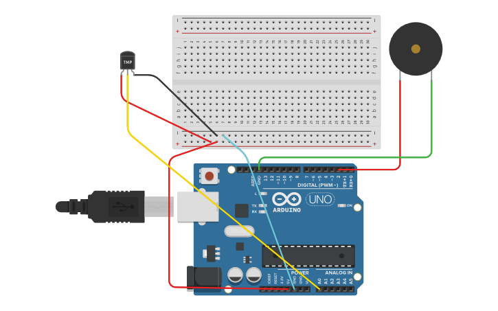Circuit design Boil an egg - Tinkercad