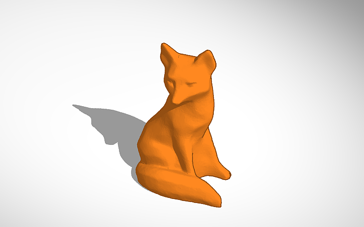 3D design fox - Tinkercad