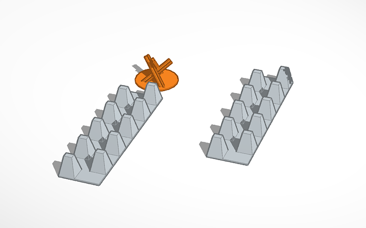 3D design 1_100 WWII Tank Traps | Tinkercad