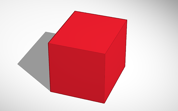 3D design Cubo - Tinkercad