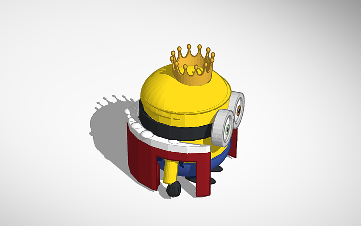 3D design KING BOB Character - Tinkercad