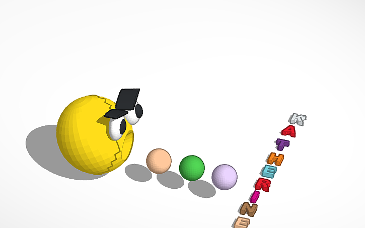 3D design pacman | Tinkercad