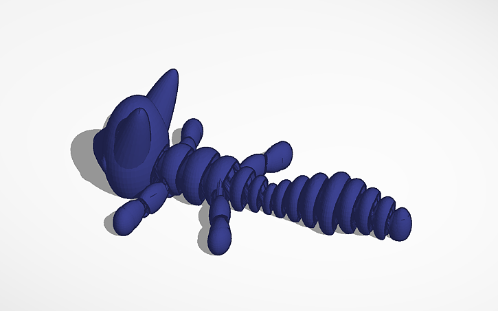 3D design Articulated Fox - Tinkercad
