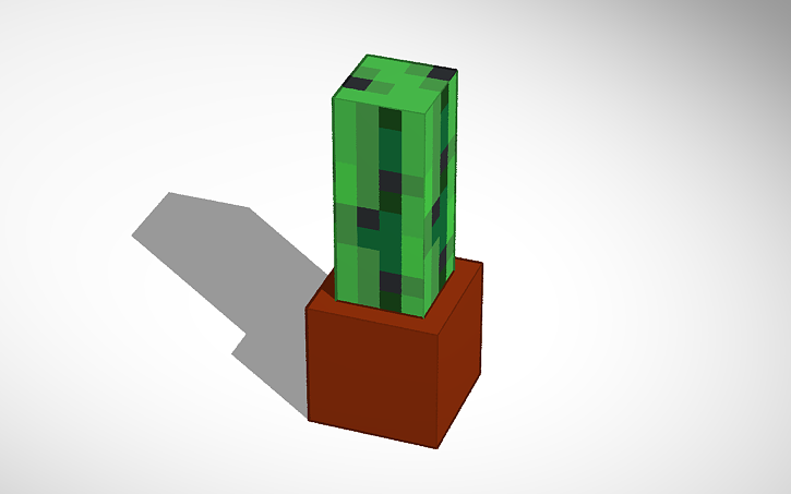 3D design Minecraft Cactus / Kaktüs - Tinkercad