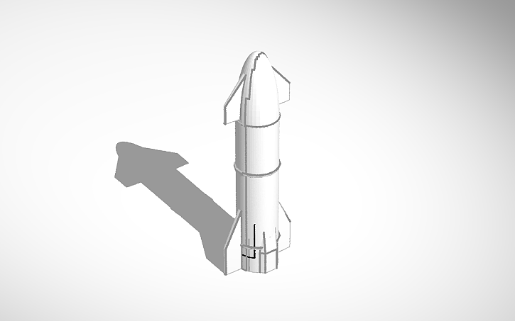 3D design Starship | Tinkercad