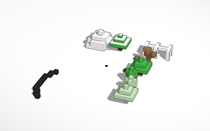 3d Design Minecraft Block And Structure Tinkercad