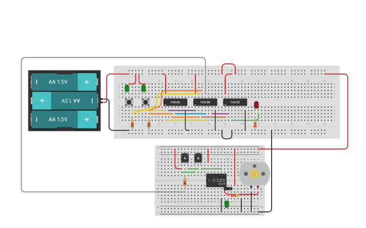 Circuit design Circuito digital - Tinkercad