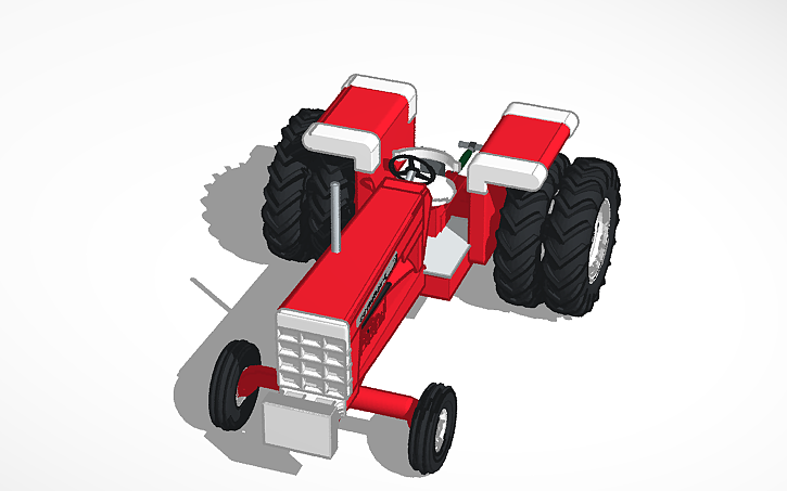 3D design stock 1968 Cockshutt 1950-T Tractor - Tinkercad