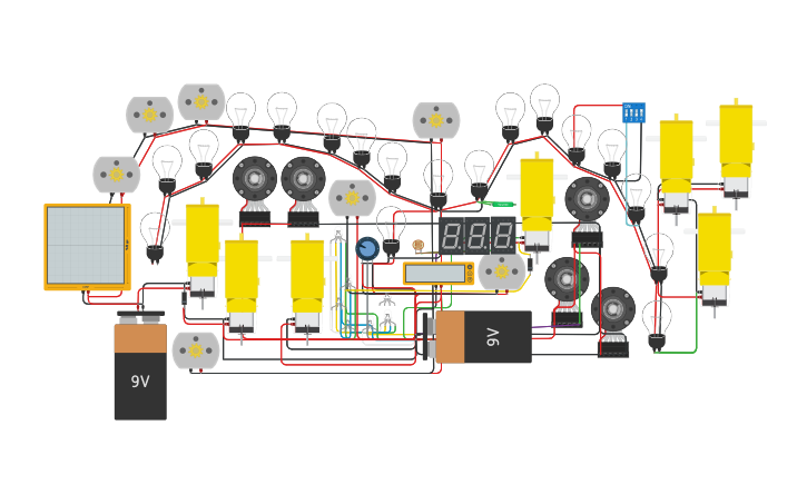Circuit design Messy Tangle of Wires. - Tinkercad