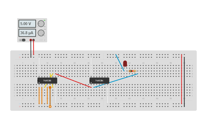 Circuit Design 144 Exp 4 Odd Parity Checker Tinkercad