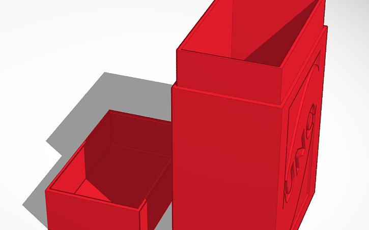 3D design UNO Cards Box - Tinkercad