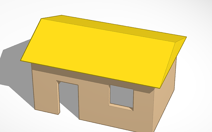 3D design #1 Simple house - Tinkercad