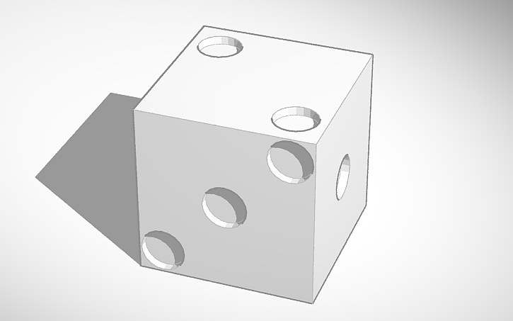 3D design DADO | Tinkercad