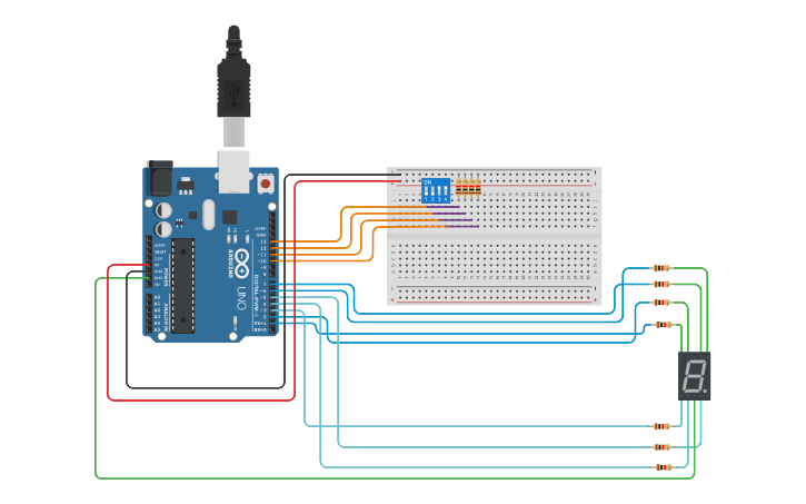 Circuit design práctica6 pto 2 if - else - Tinkercad