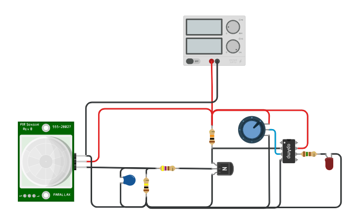 Circuit Design Pir Sensor Simulation Tinkercad