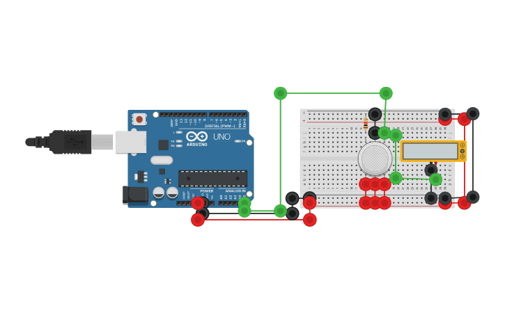 Circuit design CO2 sensor - Tinkercad