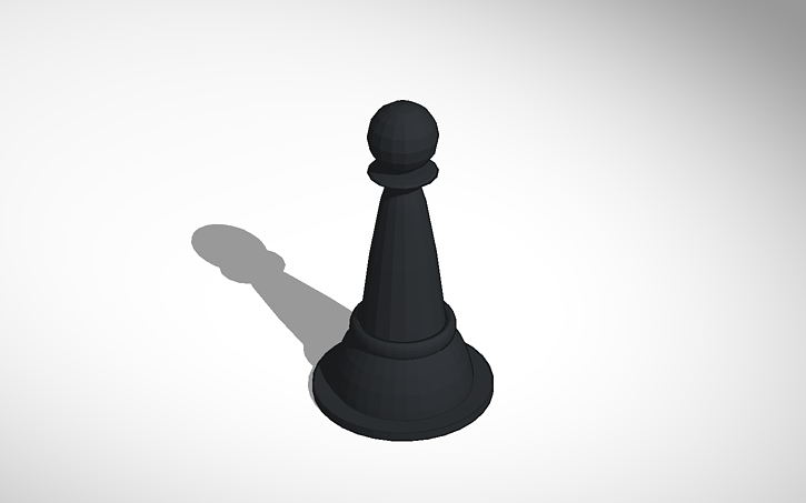 3D design PION echec - Tinkercad
